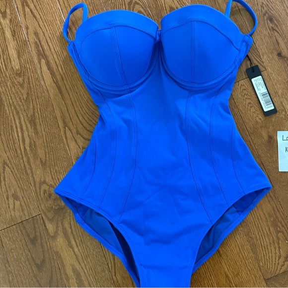 Swim | New Ta3 Pushy Blue Sculpting Swimsuit Medium Short Ddd | Poshmark